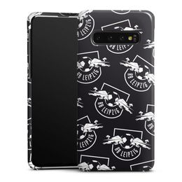 DeinDesign Galaxy S10 Handy Premium Case Smartphone Handyh&uuml;lle Schutzh&uuml;lle gl&auml;nzend Rb Leipzig Logo Muster Premium Case