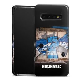 DeinDesign Galaxy S10 Handy Premium Case Smartphone Handyh&uuml;lle Schutzh&uuml;lle gl&auml;nzend Hertha Bsc Wall Official Licensed Product Premium Case