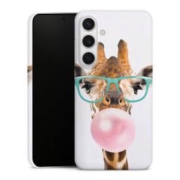 DeinDesign Galaxy S24+ Handy Premium Case Smartphone Handyh&uuml;lle Schutzh&uuml;lle gl&auml;nzend Giraffe Animals Glasses Premium Case
