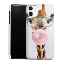 DeinDesign iPhone 11 Handy Premium Case Smartphone Handyh&uuml;lle Schutzh&uuml;lle matt Giraffe Animals Glasses Premium Case