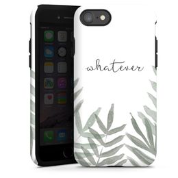 DeinDesign iPhone SE (2020) Handy Panzer Handyh&uuml;lle robuste Outdoor H&uuml;lle Schutzh&uuml;lle gl&auml;nzend Water Colour Palm Tree Jungle Tough Case