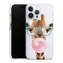 DeinDesign iPhone 14 Pro Max Handy Premium Case Smartphone Handyh&uuml;lle Schutzh&uuml;lle matt Giraffe Animals Glasses Premium Case