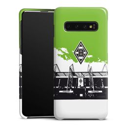 DeinDesign Galaxy S10 Handy Premium Case Smartphone Handyh&uuml;lle Schutzh&uuml;lle gl&auml;nzend Merchandise Borussia M&ouml;nchengladbach Stadium Premium Case