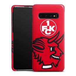 DeinDesign Galaxy S10 Handy Premium Case Smartphone Handyh&uuml;lle Schutzh&uuml;lle gl&auml;nzend Devil 1. Fc Kaiserslautern 1. Fck Premium Case