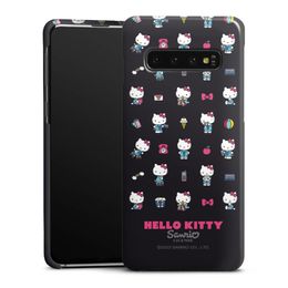 DeinDesign Galaxy S10 Handy Premium Case Smartphone Handyh&uuml;lle Schutzh&uuml;lle gl&auml;nzend Kindheit Merchandise Hello Kitty Premium Case