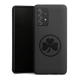 DeinDesign Galaxy A52s 5G Handy Premium Silikon H&uuml;lle Handyh&uuml;lle schwarz Case Official Licensed Product Spvgg Greuther F&uuml;rth Clover Silikon Premium Case