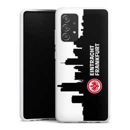 DeinDesign Galaxy A52s 5G Handy Silikon H&uuml;lle Case wei&szlig; Handyh&uuml;lle Eintracht Frankfurt Sge Official Licensed Product Silikon Case