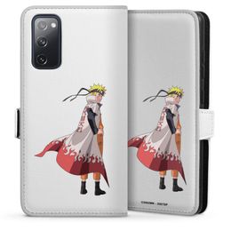 DeinDesign Galaxy S20 FE Handy Klapph&uuml;lle Handyh&uuml;lle aus Kunst Leder wei&szlig; Flip Case Sensei Naruto Shippuden Hokage Sideflip mit Lasche