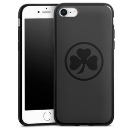 DeinDesign iPhone SE (2020) Handy Slim Case extra d&uuml;nn Silikon Handyh&uuml;lle schwarz H&uuml;lle Spvgg Greuther F&uuml;rth Official Licensed Product Clover Silikon Slim Case