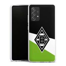 DeinDesign Galaxy A52s 5G Handy Silikon H&uuml;lle Case wei&szlig; Handyh&uuml;lle Gladbach Official Licensed Product Borussia M&ouml;nchengladbach Silikon Case