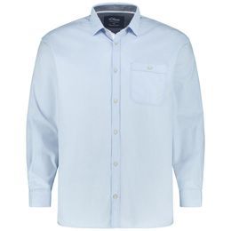 Herren Gro&szlig;e Gr&ouml;&szlig;en | s.Oliver Freizeithemd aus Baumwolle Farbe hellblau Gr&ouml;&szlig;e: 3XL