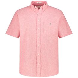 Herren Gro&szlig;e Gr&ouml;&szlig;en | Gant Freizeithemd mit Leinen Farbe rot/wei&szlig; Gr&ouml;&szlig;e: 4XL