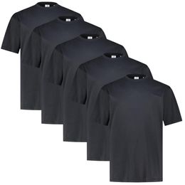 Herren Gro&szlig;e Gr&ouml;&szlig;en | Pfundskerl 5er-Pack Basic T-Shirt Farbe schwarz Gr&ouml;&szlig;e: 5XL