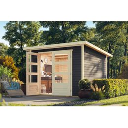 Gartenhaus Konifera, braun, Massivholz, Gartenh&auml;user, "Floreana 4"