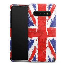DeinDesign Galaxy S10 Handy Premium Case Smartphone Handyh&uuml;lle Schutzh&uuml;lle gl&auml;nzend Union Jack England Flag Premium Case