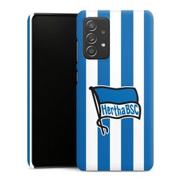 DeinDesign Galaxy A52s 5G Handy Premium Case Smartphone Handyh&uuml;lle Schutzh&uuml;lle matt Hertha Bsc Stripes Flag Premium Case