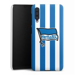 DeinDesign Galaxy A50 Handy Premium Case Smartphone Handyh&uuml;lle Schutzh&uuml;lle matt Flag Hertha Bsc Stripes Premium Case