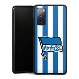 DeinDesign Galaxy S20 FE 5G Handy Silikon H&uuml;lle Case schwarz Handyh&uuml;lle Hertha Bsc Stripes Flag