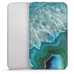 DeinDesign iPhone 16 Pro Max Handy H&uuml;lle Tasche Sleeve Socke Schutzh&uuml;lle Stone Blue Marble Sleeve
