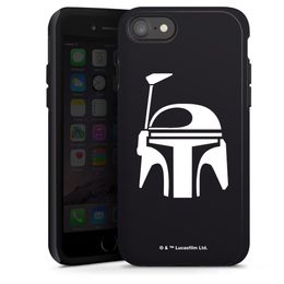 DeinDesign iPhone SE (2020) Handy Panzer Handyh&uuml;lle robuste Outdoor H&uuml;lle Schutzh&uuml;lle gl&auml;nzend The Mandalorian Star Wars Boba Fett Tough Case