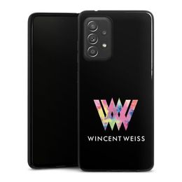 DeinDesign Galaxy A52s 5G Handy Slim Case extra d&uuml;nn Silikon Handyh&uuml;lle schwarz H&uuml;lle Official Licensed Product Wincent Weiss Music Silikon Slim Case