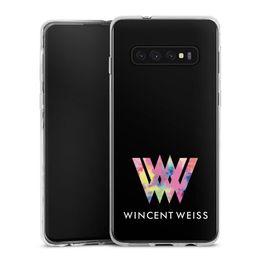 DeinDesign Galaxy S10 Plus Handy Silikon H&uuml;lle Case transparent Handyh&uuml;lle Official Licensed Product Wincent Weiss Music Silikon Case