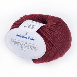 Merino-Classic von Junghans-Wolle, Bordeaux, aus Schurwolle