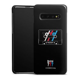 DeinDesign Galaxy S10 Handy Premium Case Smartphone Handyh&uuml;lle Schutzh&uuml;lle gl&auml;nzend Official Licensed Product Die Drei ??? Cassette Premium Case