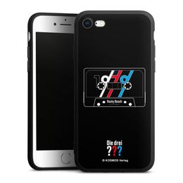 DeinDesign iPhone SE (2020) Handy Premium Silikon H&uuml;lle Handyh&uuml;lle schwarz Case Official Licensed Product Die Drei ??? Cassette Silikon Premium Case