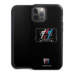 DeinDesign iPhone 12 Pro Max Handy Panzer Handyh&uuml;lle robuste Outdoor H&uuml;lle Schutzh&uuml;lle gl&auml;nzend Official Licensed Product Die Drei ??? Cassette Tough Case
