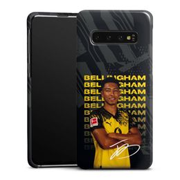DeinDesign Galaxy S10 Handy Premium Case Smartphone Handyh&uuml;lle Schutzh&uuml;lle gl&auml;nzend Borussia Dortmund Jobe Bellingham Bvb Premium Case