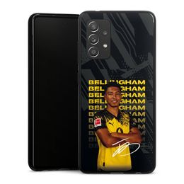 DeinDesign Galaxy A52s 5G Handy Silikon H&uuml;lle Case schwarz Handyh&uuml;lle Borussia Dortmund Jobe Bellingham Bvb