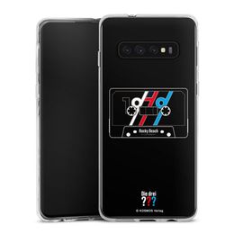 DeinDesign Galaxy S10 Plus Handy Silikon H&uuml;lle Case transparent Handyh&uuml;lle Official Licensed Product Die Drei ??? Cassette Silikon Case