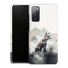 DeinDesign Galaxy S20 FE Handy Premium Case Smartphone Handyh&uuml;lle Schutzh&uuml;lle gl&auml;nzend Fox Mountain Nature Premium Case