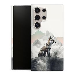 DeinDesign Galaxy S24 Ultra Handy Premium Case Smartphone Handyh&uuml;lle Schutzh&uuml;lle gl&auml;nzend Nature Mountain Fox Premium Case