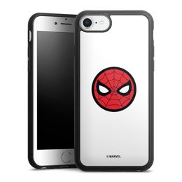 DeinDesign iPhone SE (2020) Handy Gallery Case Handyh&uuml;lle 9H Geh&auml;rtetes Glas R&uuml;ckseite H&uuml;lle Marvel Merchandise Spiderman Gallery Case