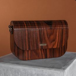 Holzkern Handtasche Uniqase Ivay Rosenholz Umh&auml;ngetasche