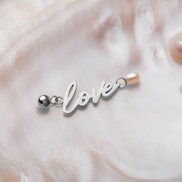 Holzkern Charms Damen Silber und Perle