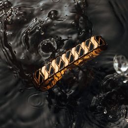 Gold Herren Armband Bariton, Wasserfest, Cuban Link