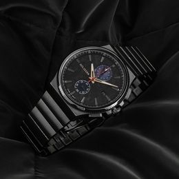 Holzkern Holzuhr Darkmagic (Carbon/Schwarz), Herren, Naturholz