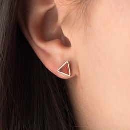 Holzkern Scale Ohrringe Damen Ros&eacute;gold und Padouk