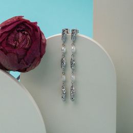 Holzkern Summersweet Ohrringe I Damen Silber und Perle