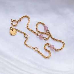 Holzkern Dewdrops Armband Damen Gold und Sonnenstein