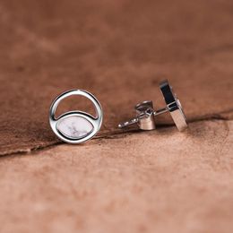 Holzkern Perception Ohrringe Damen Silber und T&uuml;rkis