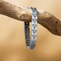 Holzkern Armband Kensington (Perlmutt/Silber) II, Naturholz, Damen, gr&ouml;&szlig;enverstellbar