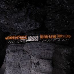Holzkern Supersonic Herren Dunkelgrau und Zebrano