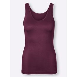 w&auml;schepur w&auml;schepur Damen Achselhemd in Modal-Qualit&auml;t, bordeaux, Gr&ouml;&szlig;e 42