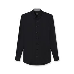 OLYMP Herren Businesshemd "OLYMP No. Six, Super Slim, Urban Kent", schwarz, Gr. 46, 97% Baumwolle, 3% Elastolefin, Hemden