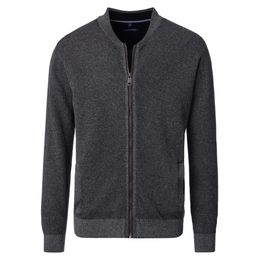 Casamoda Herren Strickjacke "Casamoda Strickjacke uni"dunkelgrau, Gr. 4XL, 100% Baumwolle, Strickjacken
