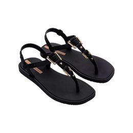 Ipanema Damen Sandale "Ipanema CLASS URBANE SANDAL FEM", Gr. 37schwarz, schwarz, gold, Synthetik, Schuhe, f&uuml;r Alltag, mit Gummilaufsohle, sportlicher